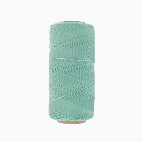 Hilo encerado de poliéster, marca Linhacita, verde agua #231, 1 rollo ...